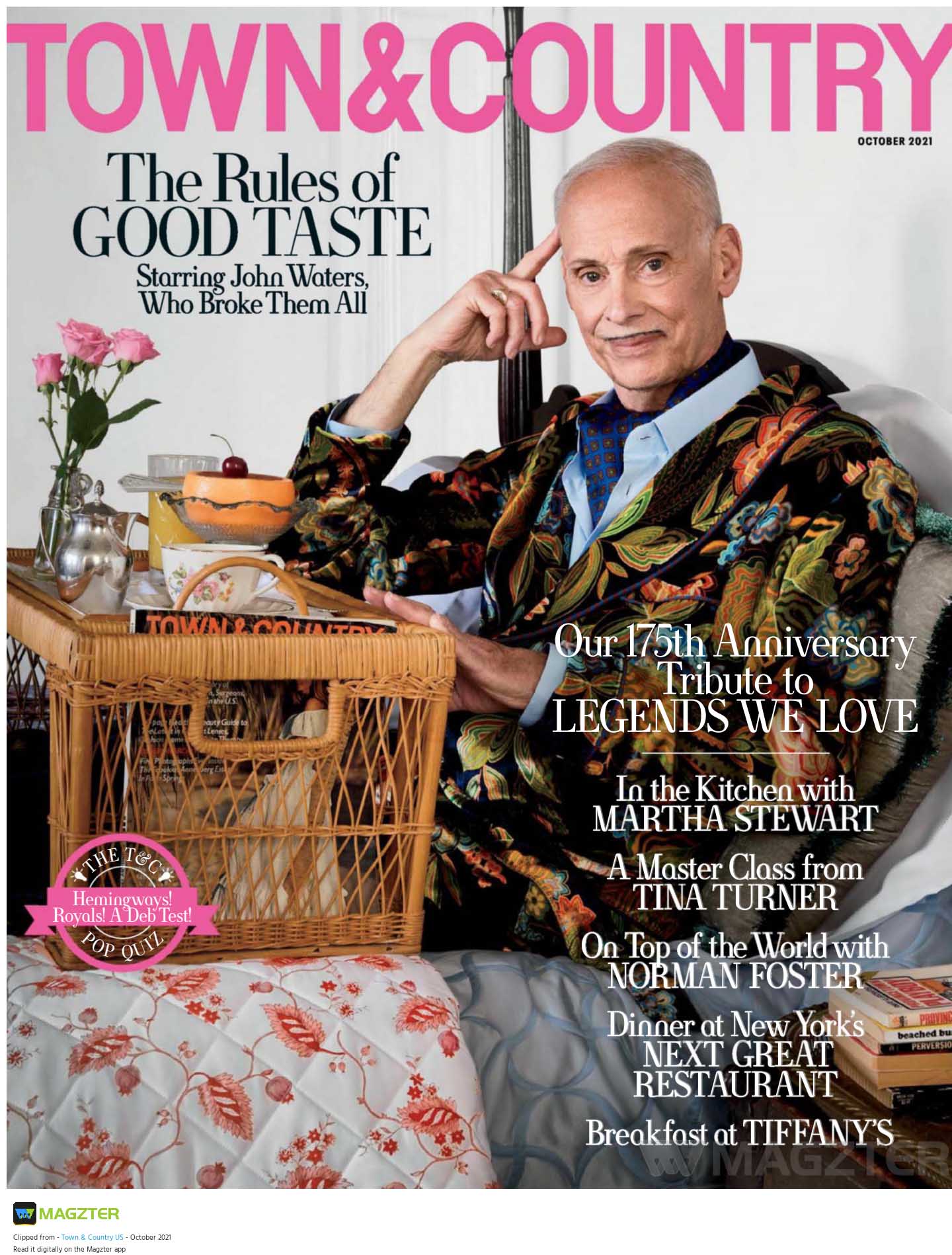 Town & Country Magazine October 2021 | alicia adams alpaca